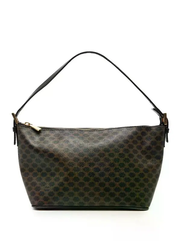 Celine 20th Century Macadam Coated Canvas Handbag - Brown