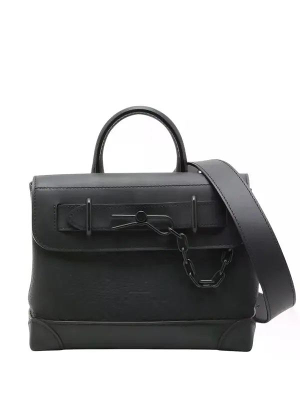 LOUIS VUITTON 2019-2026 Monogram Taurillon Steamer Pm Satchel - Black