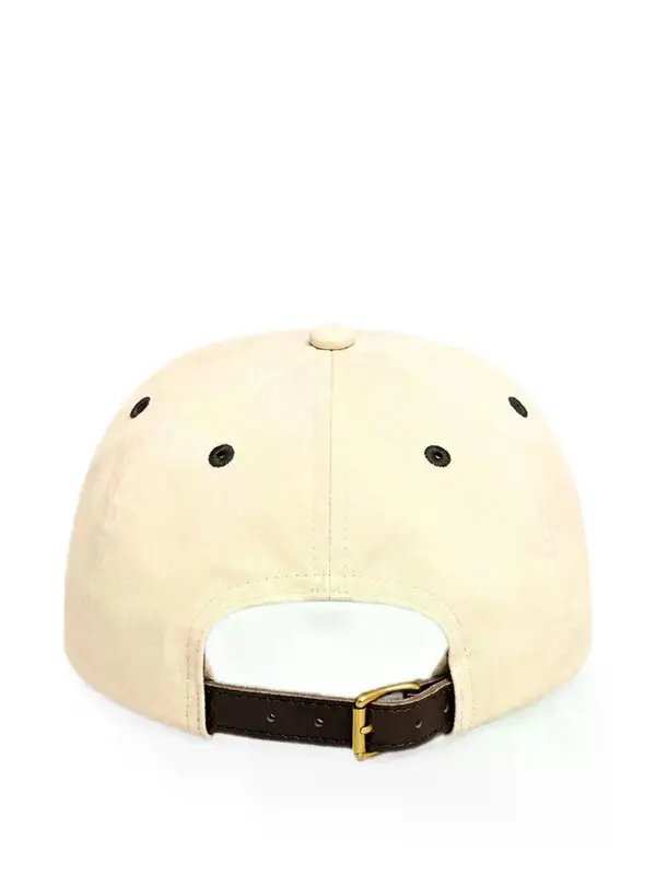 LES HÉRITIERS Logo Embroidered Corduroy Brim Cap - Neutrals