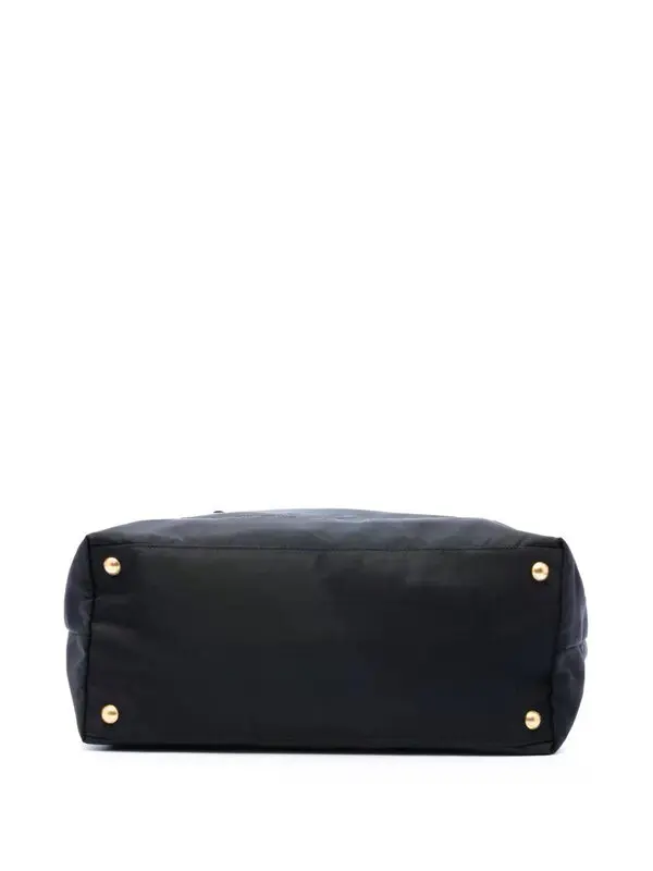 Prada Saffiano Trimmed Tessuto Satchel