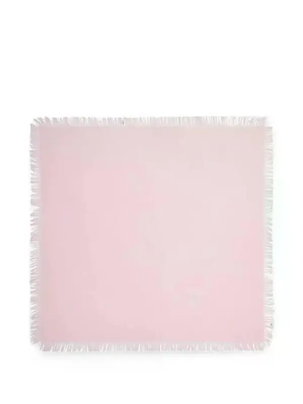 Eric Bompard Fringed Cashmere Scarf - Pink