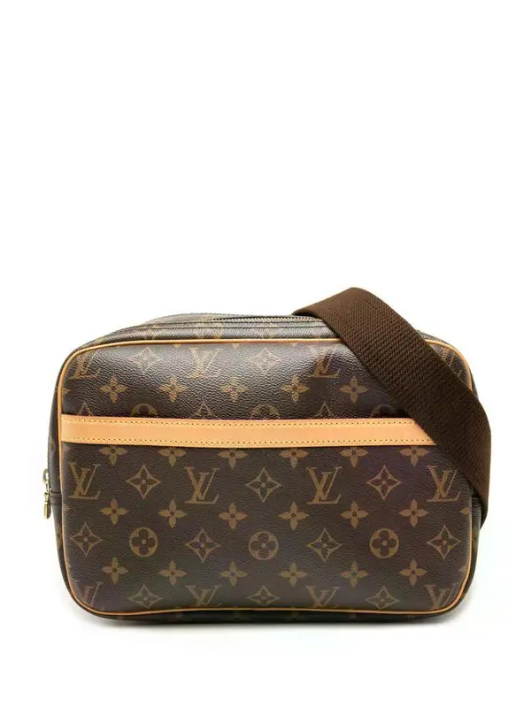 LOUIS VUITTON 2006 Monogram Reporter Pm Crossbody Bag - Brown