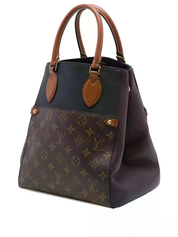 LOUIS VUITTON Monogram Canvas Fold Tote Mm Satchel - Brown