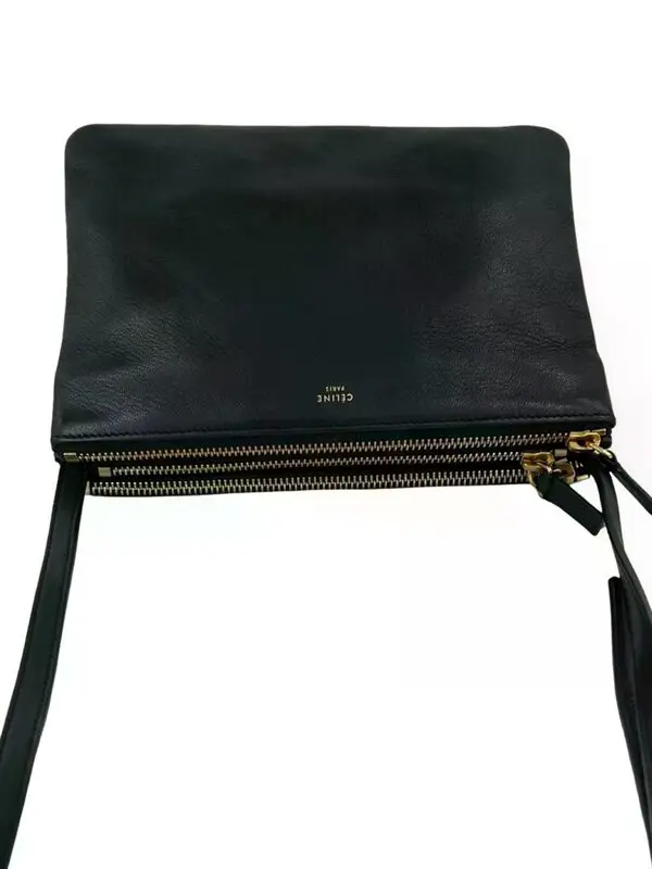 Celine 2015 Small Lambskin Trio Crossbody Bag - Black