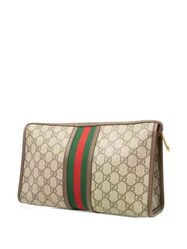 Gucci Ophidia Gg Supreme Web Clutch Bag