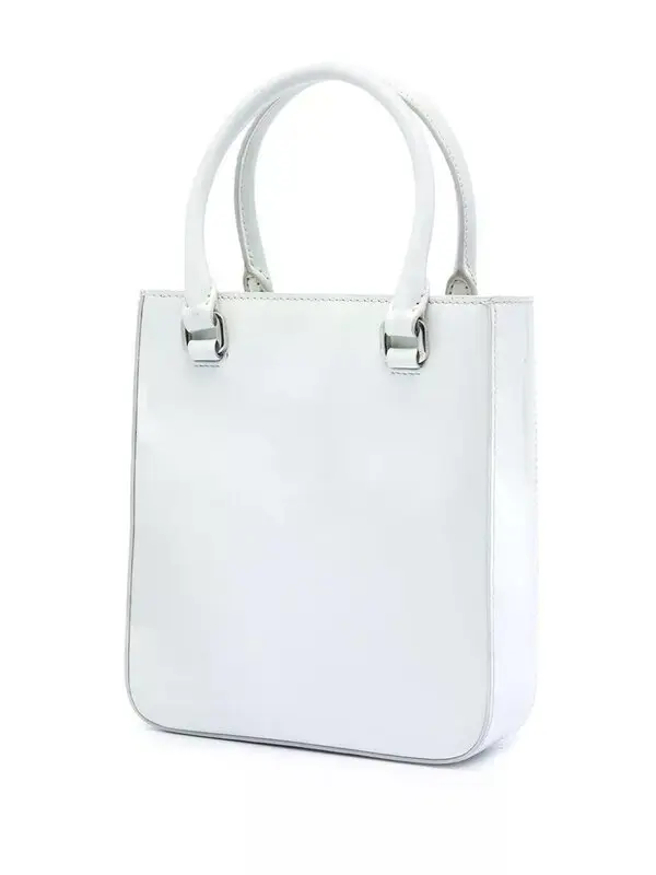Prada 2000-2013 Small Spazzolato Leather Satchel - White
