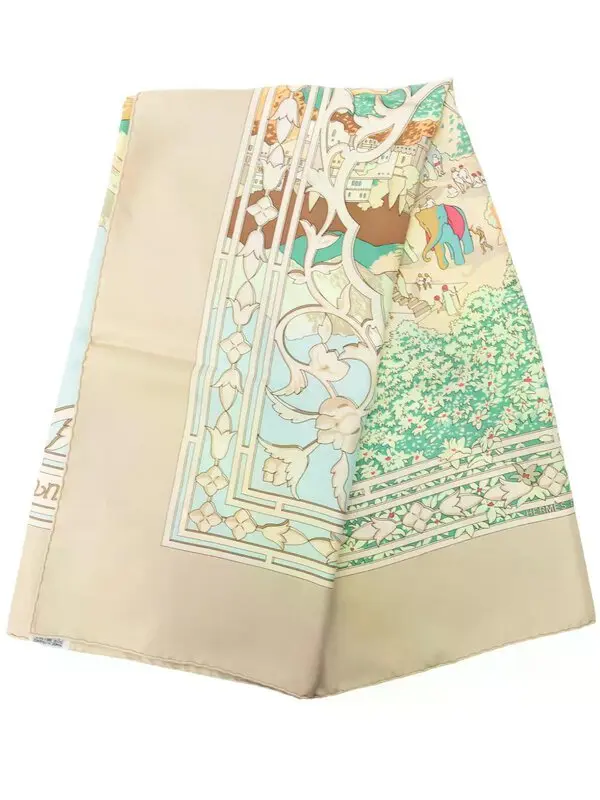 Hermès 2000-2026 Le Fleuve Sacre Silk Scarf 90 Scarves - Multicolour