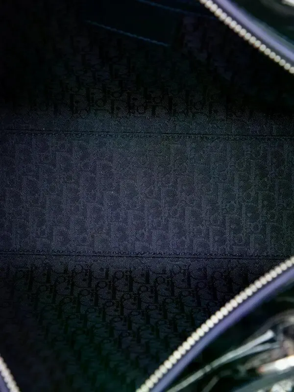 Dior Patent Cannage Lady Satchel - Blue