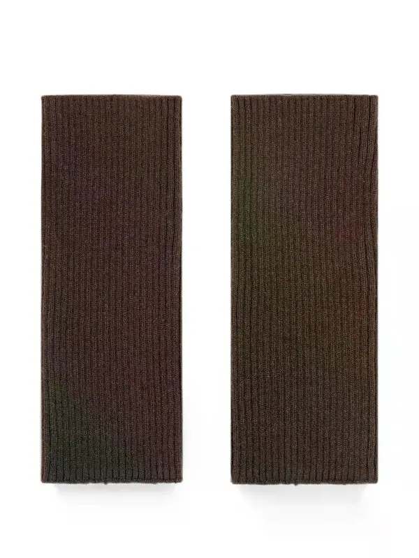Eric Bompard Ribbed Cashmere Mittens