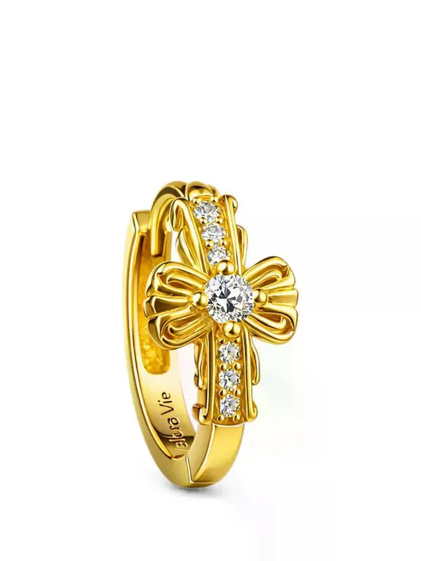 VELORA VIE Celestine Cross Motif Earrings