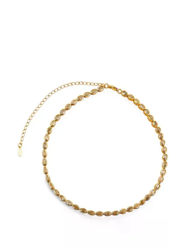 LADY D WORLD Lumiere Teardrop Choker - Gold