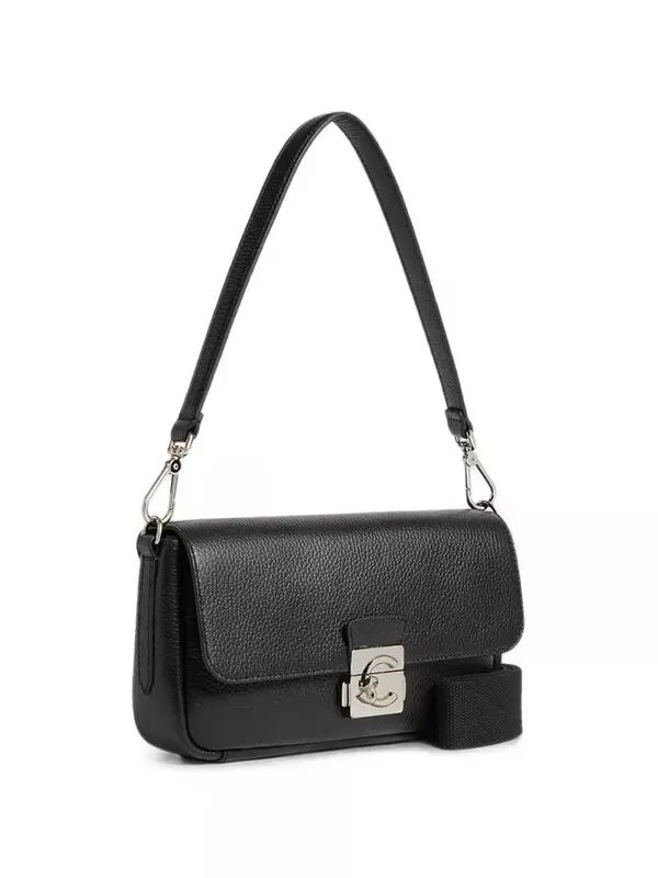 COCCINELLE C-me Grainy Leather Medium Shoulder Bag - Black