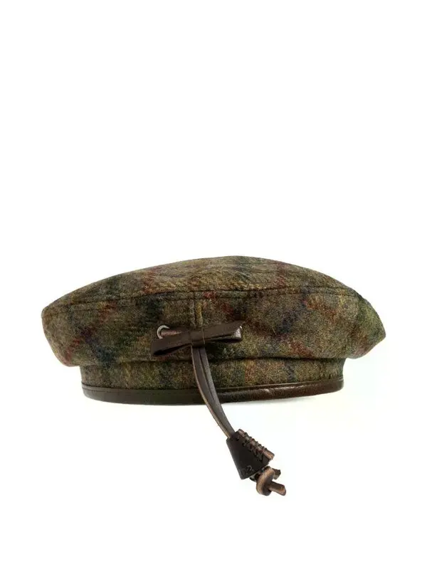 Dsquared2 Plaid-patterned Wool Beret - Green