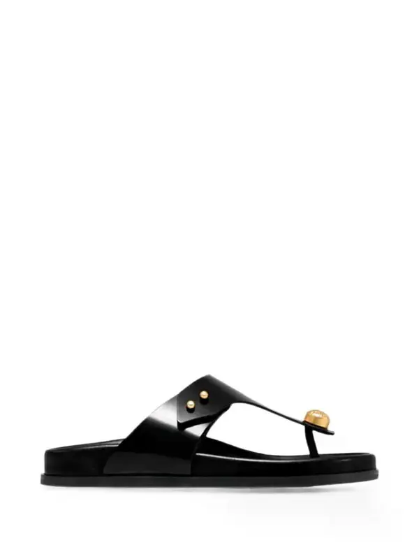 VANDA NOVAK Diuna Stud-embellished Sandals - Black