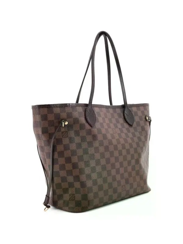 LOUIS VUITTON Damier Neverfull Mm Tote Bag - Brown