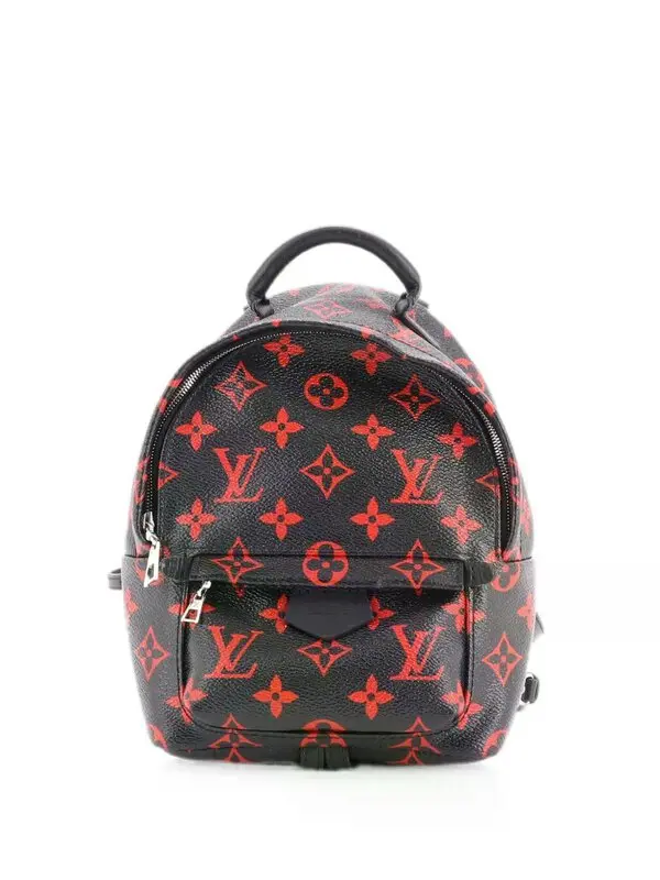 LOUIS VUITTON Palm Springs Limited Edition Monogram Infrarouge Mini Backpack - Red