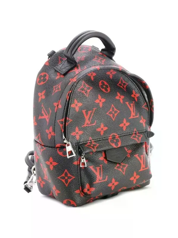 LOUIS VUITTON Palm Springs Limited Edition Monogram Infrarouge Mini Backpack - Red