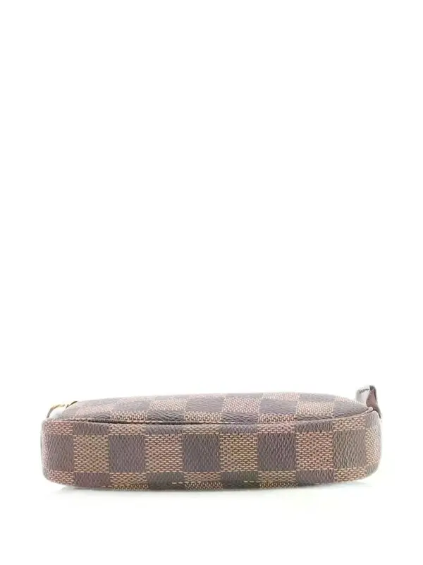 LOUIS VUITTON Pochette Accessoires Damier Mini Clutch Bag - Brown