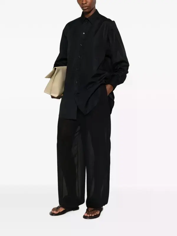 Wardrobe.NYC Button-down Mini Dress - Black