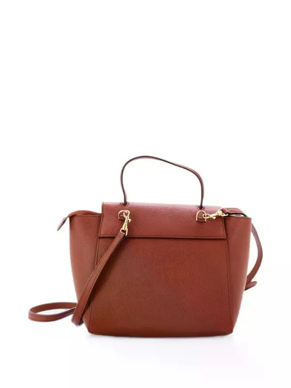 Celine Textured Leather Belt Bag Nano Shoulder Bag - Brown
