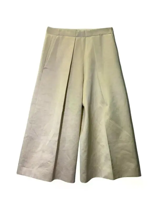 JOSEPH Nixie Duchess Wide-leg Cotton Trousers - White