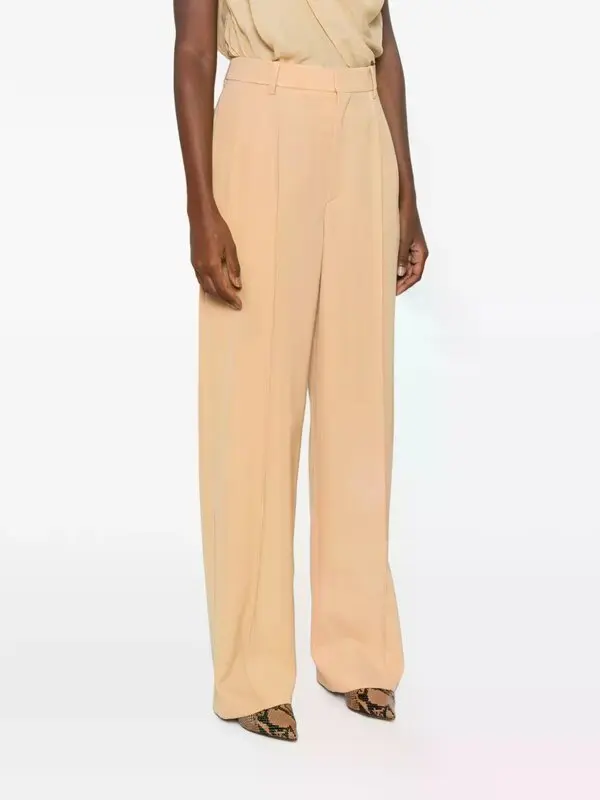 Wardrobe.NYC X Rhw Pleated Palazzo Pants - Neutrals