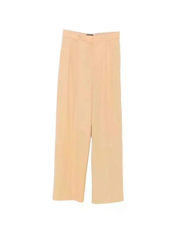 Wardrobe.NYC X Rhw Pleated Palazzo Pants - Neutrals