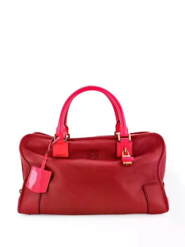 Loewe Amazona Nm Bag Leather 36 Satchel - Red