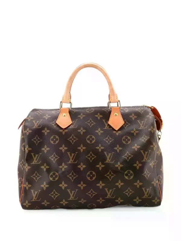 LOUIS VUITTON Speedy Monogram Canvas 30 Satchel - Brown