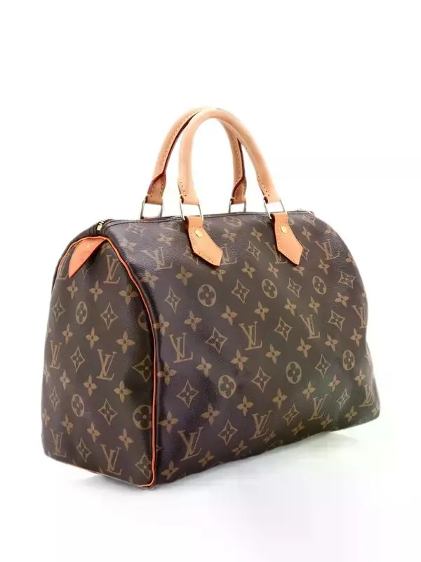 LOUIS VUITTON Speedy Monogram Canvas 30 Satchel - Brown