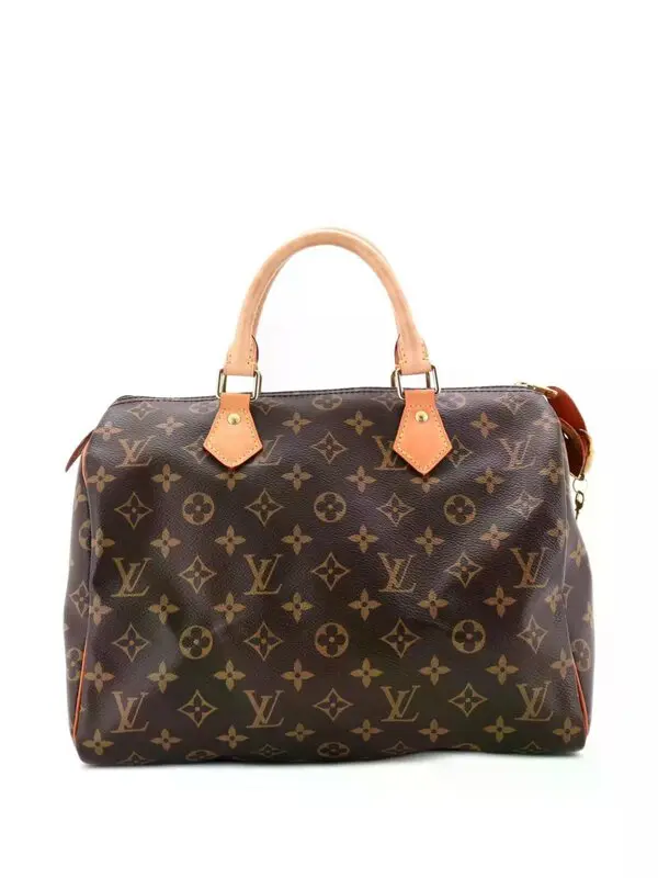 LOUIS VUITTON Speedy Monogram Canvas 30 Satchel - Brown