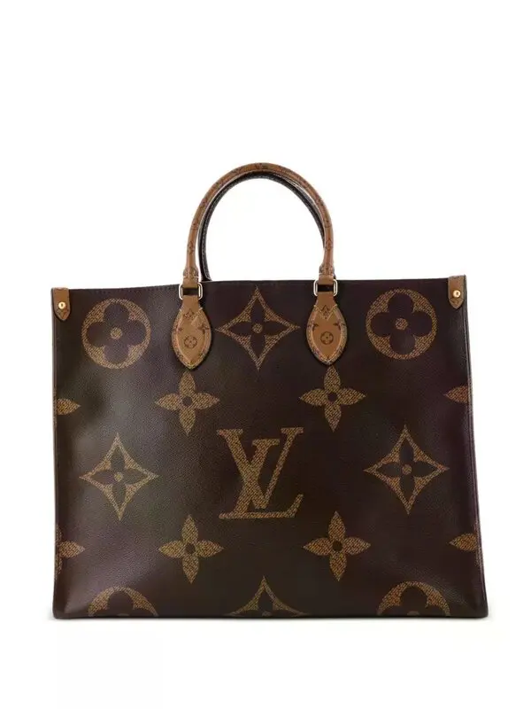 LOUIS VUITTON Giant Monogram Onthego Gm Tote Bag - Brown
