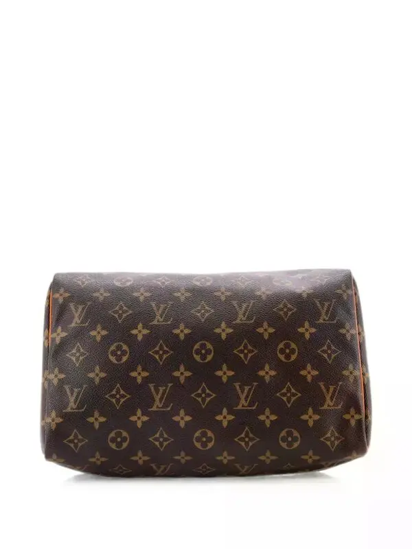 LOUIS VUITTON Speedy Handbag Monogram Canvas 30 Satchel - Brown