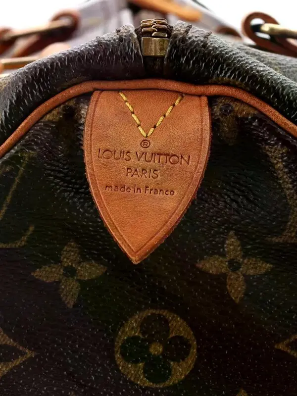 LOUIS VUITTON Speedy Handbag Monogram Canvas 30 Satchel - Brown