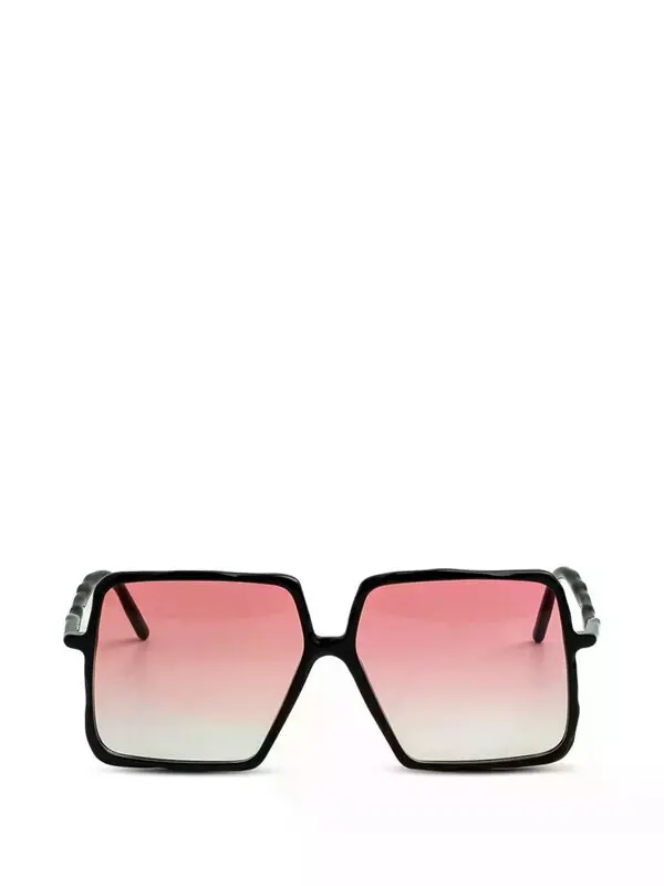 KUBORAUM Square Frame Sunglasses - Black