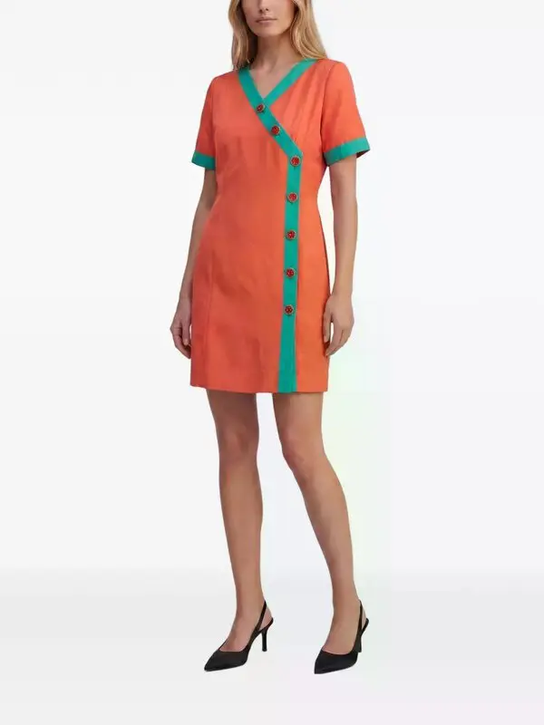 Saint Laurent Rive Gauche Button-up Mini Dress