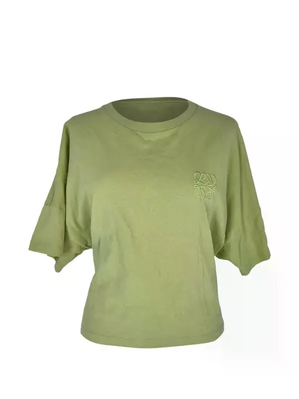 Loewe Anagram Oversize Cotton T-shirt - Green