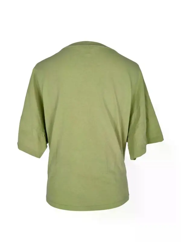 Loewe Anagram Embroidered Cotton T-shirt - Green
