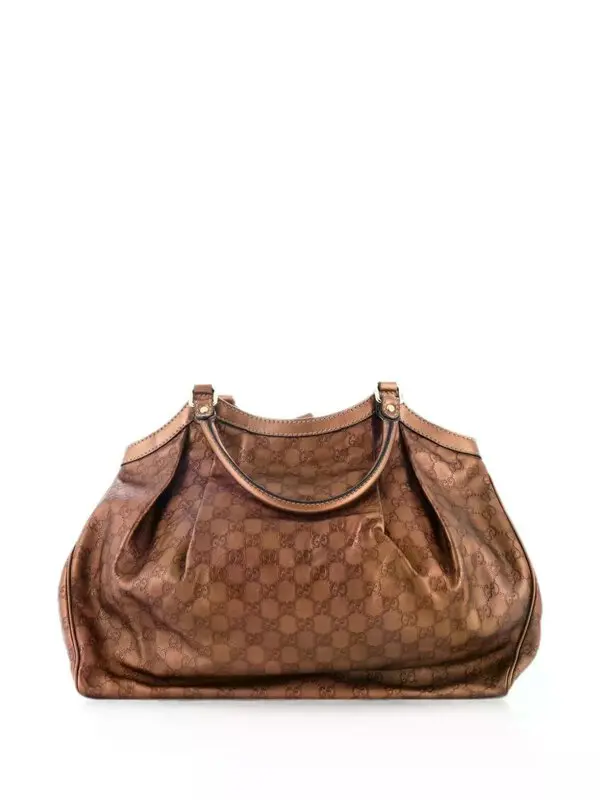 Gucci Sukey Ssima Leather Large Tote Bag