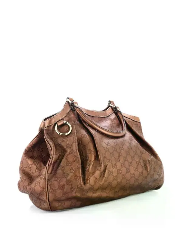 Gucci Sukey Ssima Leather Large Tote Bag