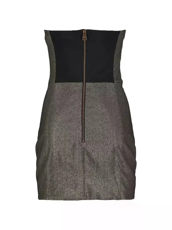 Just Cavalli Strapless Sweetheart Neck Corset Mini Dress