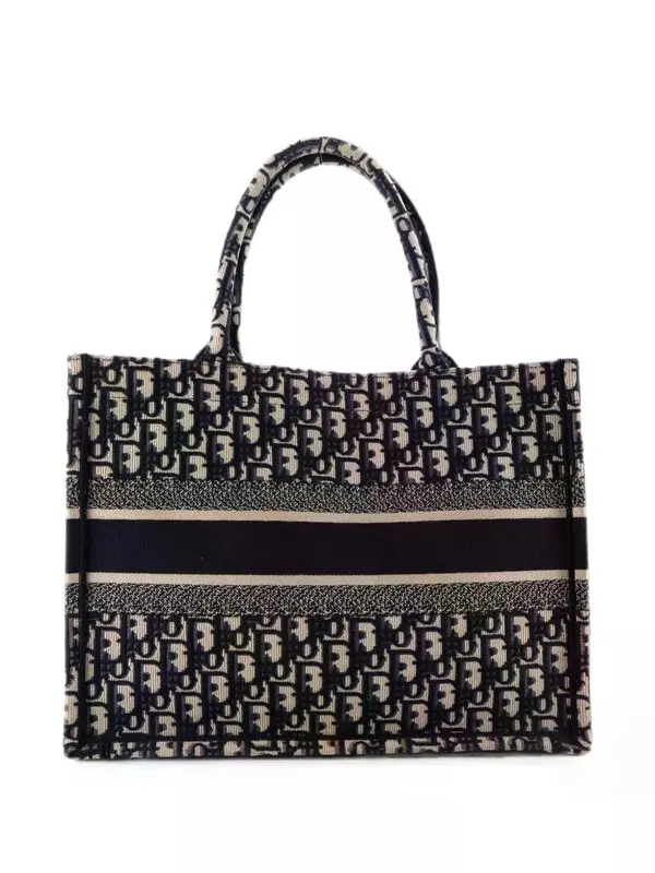 Dior Book Oblique Canvas Medium Tote Bag