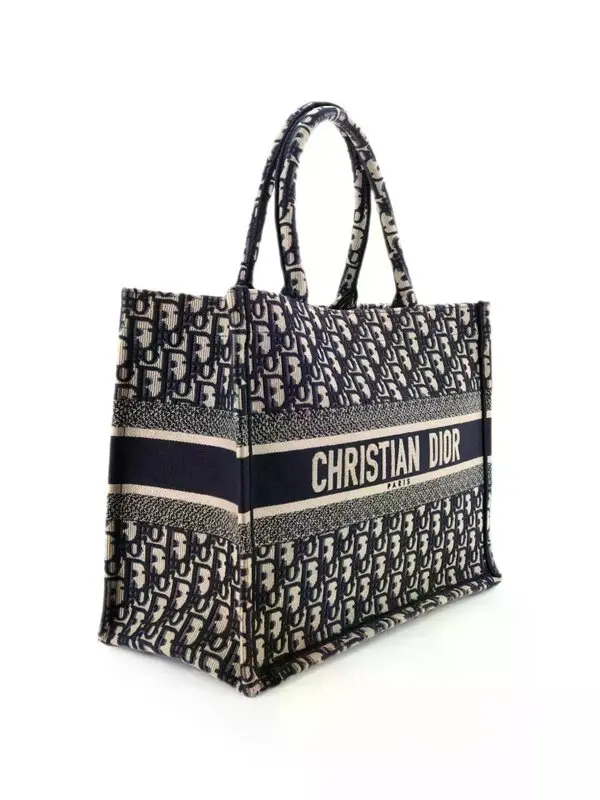 Dior Book Oblique Canvas Medium Tote Bag