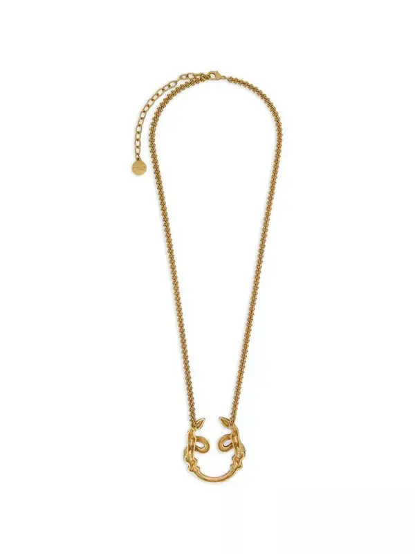 Roberto Cavalli Snake-pendant Chain Necklace