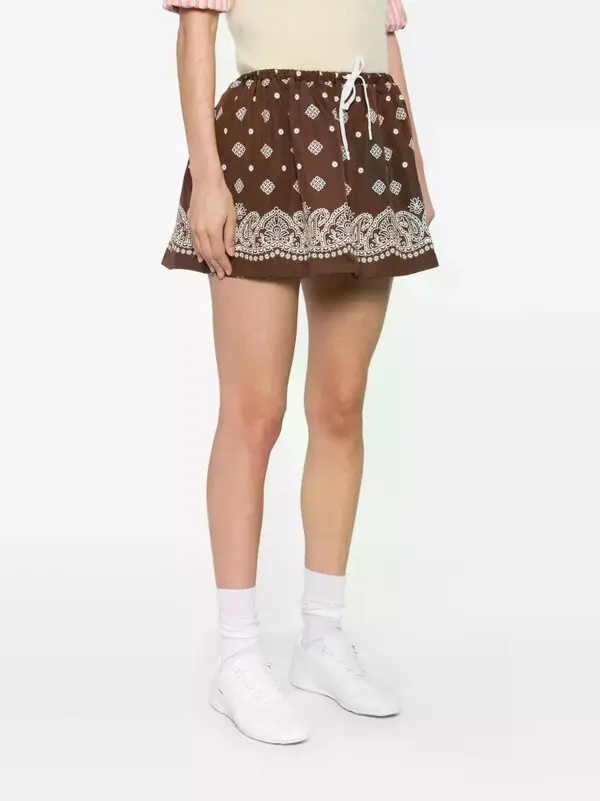 Miu Miu Paisley-print Mini Skirt