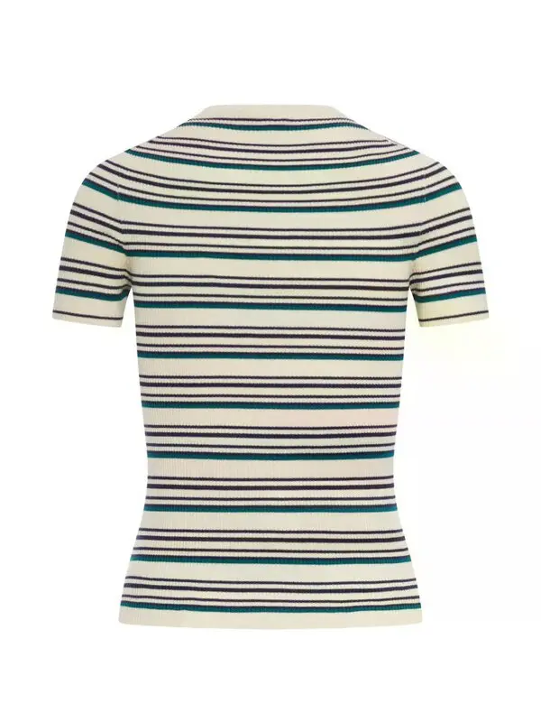 Miu Miu Striped Short-sleeves