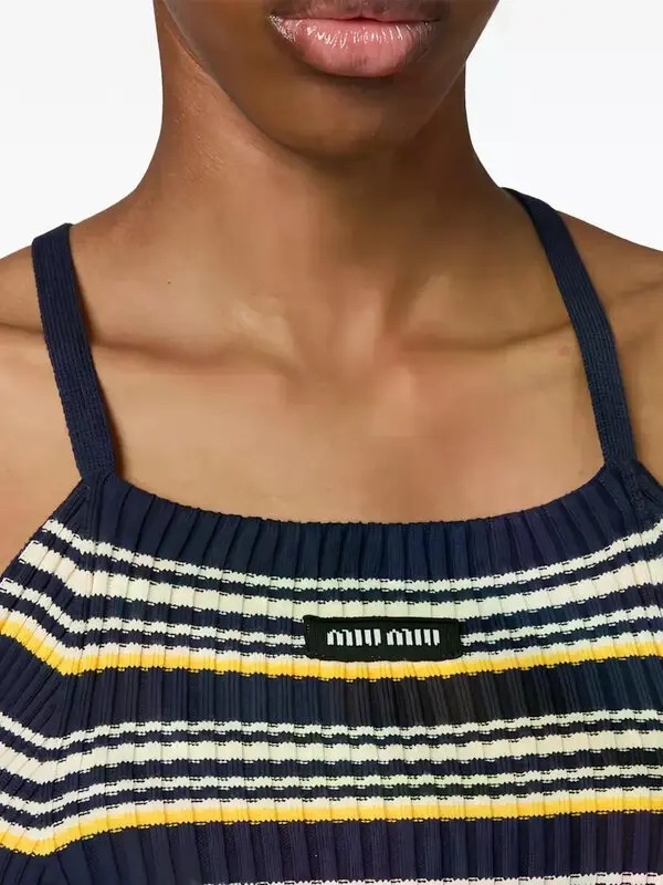 Miu Miu Cotton Knit Mini Dress