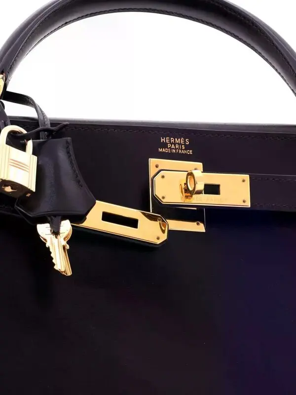 Hermès Kelly Handbag Box Calf With Gold Hardware 32 Satchel