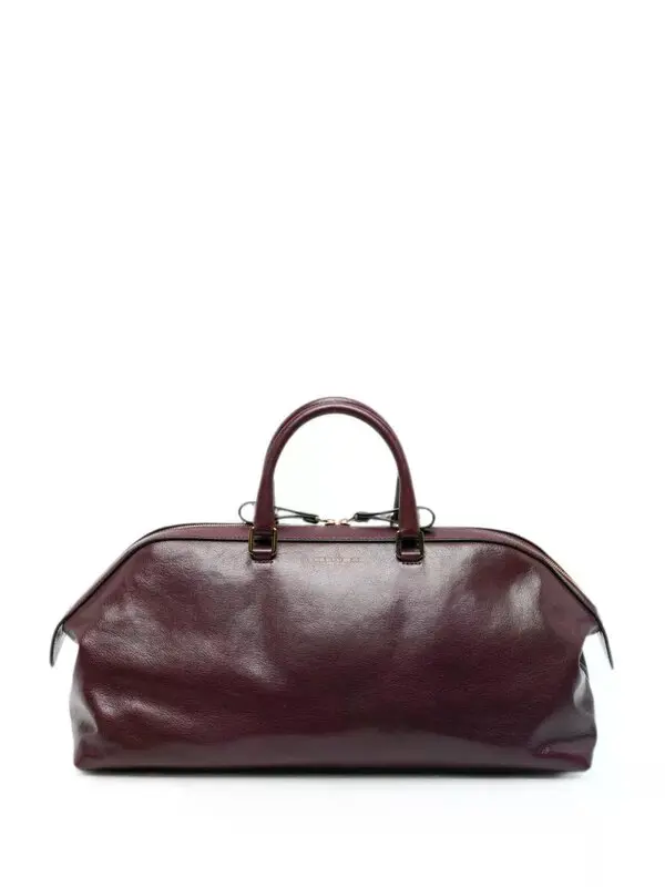 Alberta Ferretti Leather Tote Bag - Purple