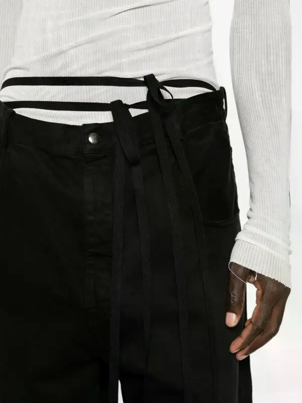 ANN DEMEULEMEESTER Tie-fastening Wide-leg Trousers
